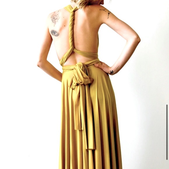 Nadia Tarr | Dresses | Ooak Butter By Nadia Tarr Exclusive Gold Wrap ...